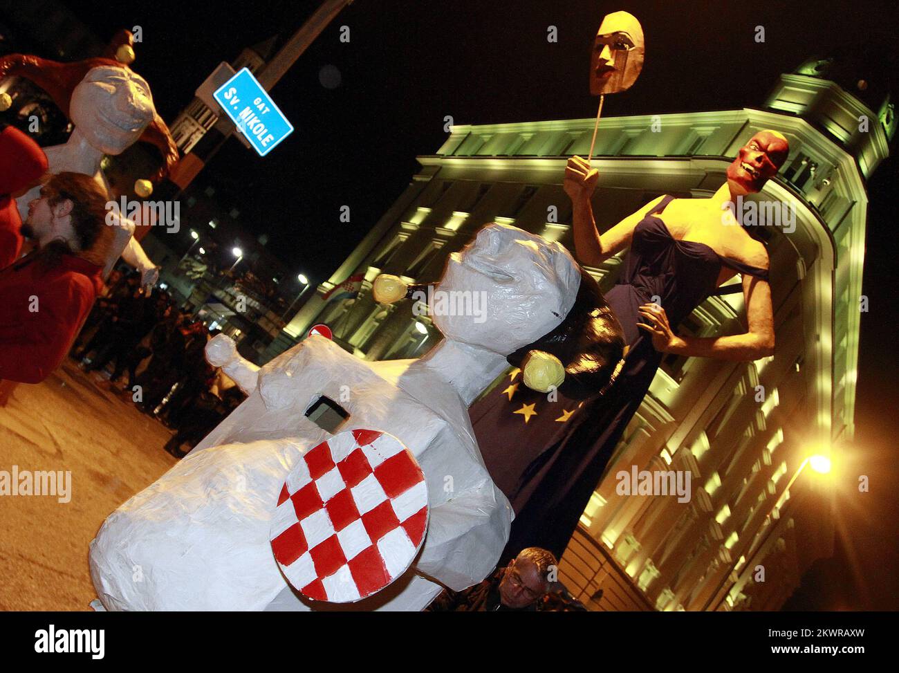 04.03.2014., Split, Croatia - Split Carnival was spectacularly closed ...