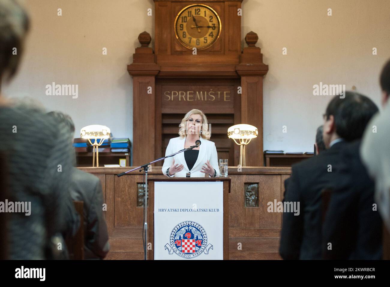22.02.2014. Croatia, Zagreb - Kolinda Grabar Kitarovic assistant of ...