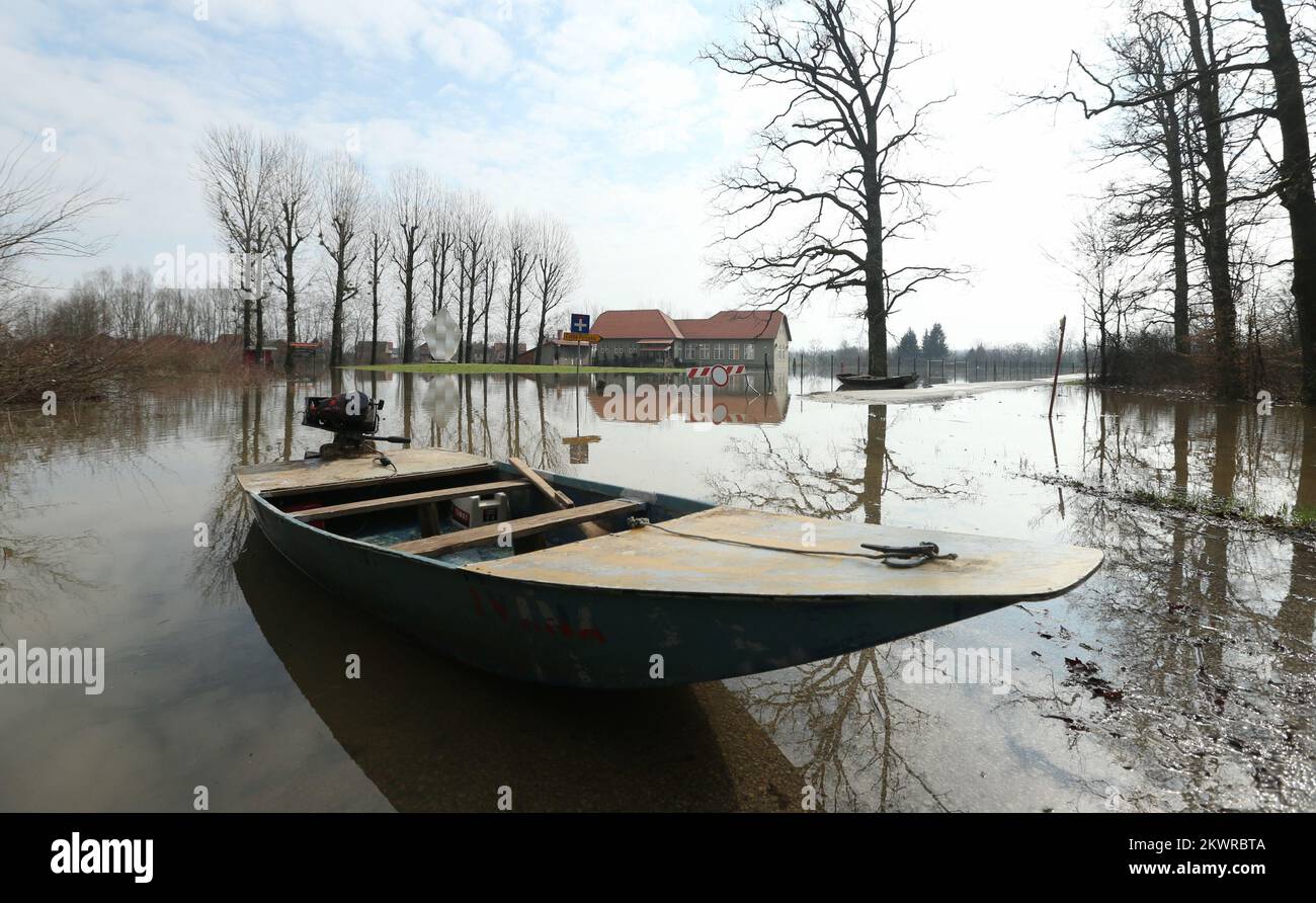 23.02.2014., Velika Gorica, Croatia - The water is finally rudiments ...