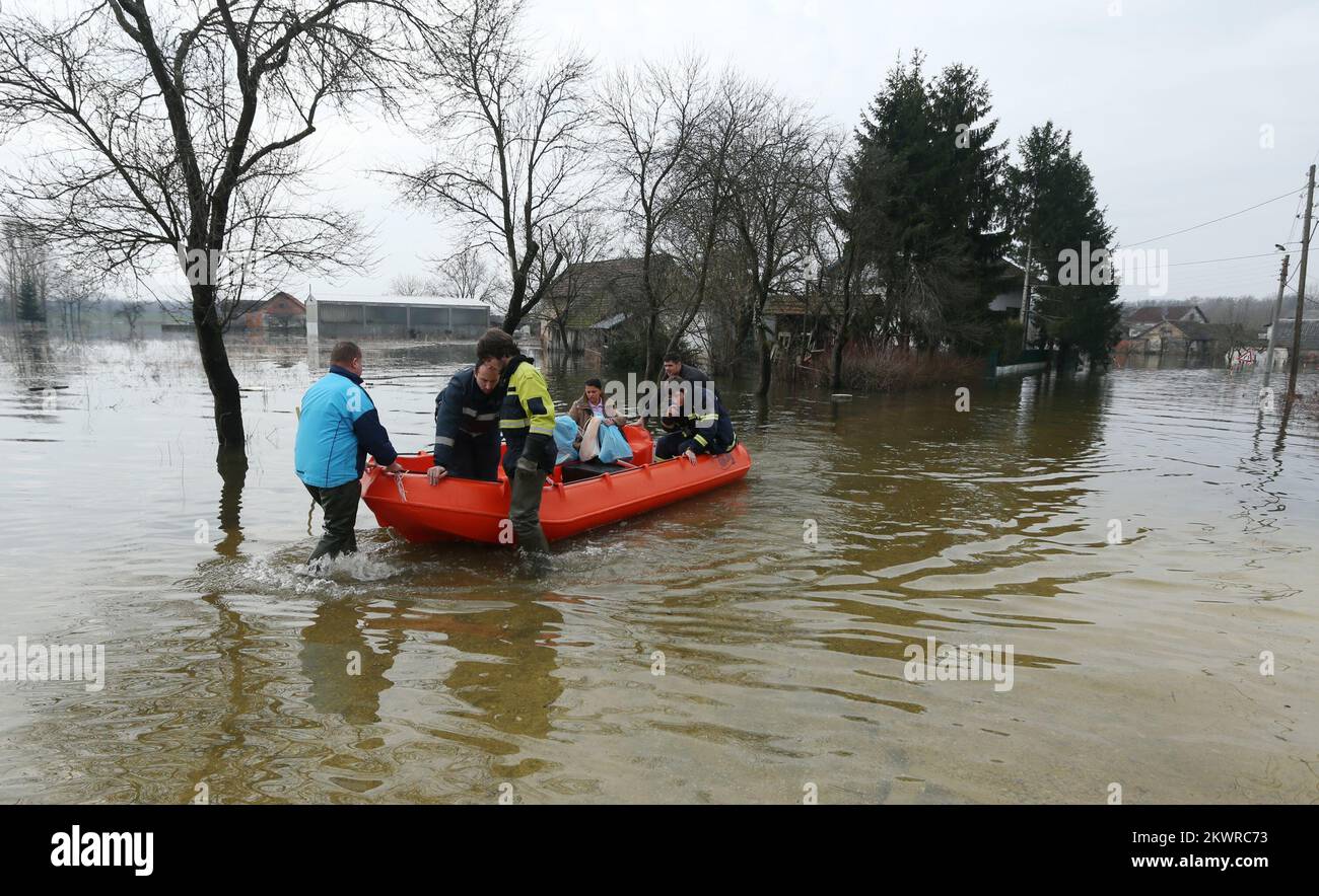 23.02.2014., Velika Gorica, Croatia - The water is finally rudiments ...