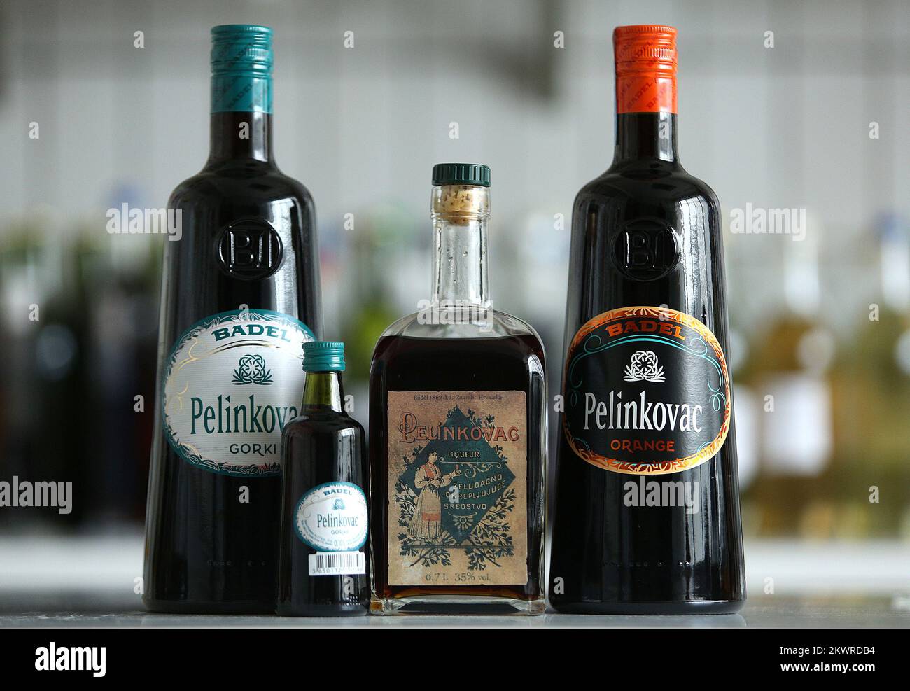 07.03.2014., Croatia, Zagreb - In Badel alcoholic liquor Pelinkovac is ...