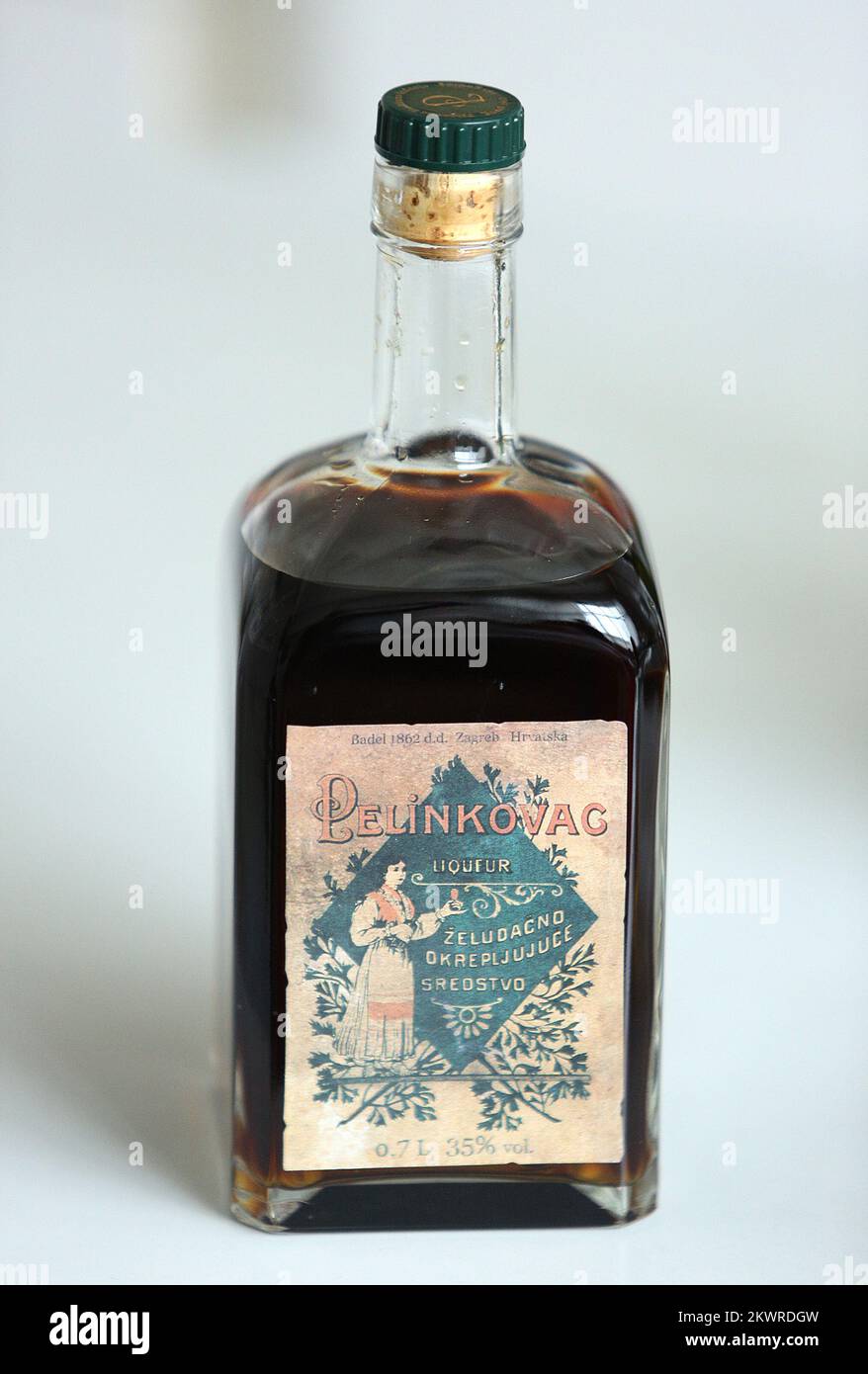 07.03.2014., Croatia, Zagreb - In Badel alcoholic liquor Pelinkovac is ...