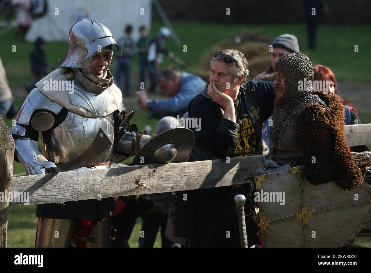 09.03.2014., Samobor, Croatia - Near the old town of Samobor is battle ...