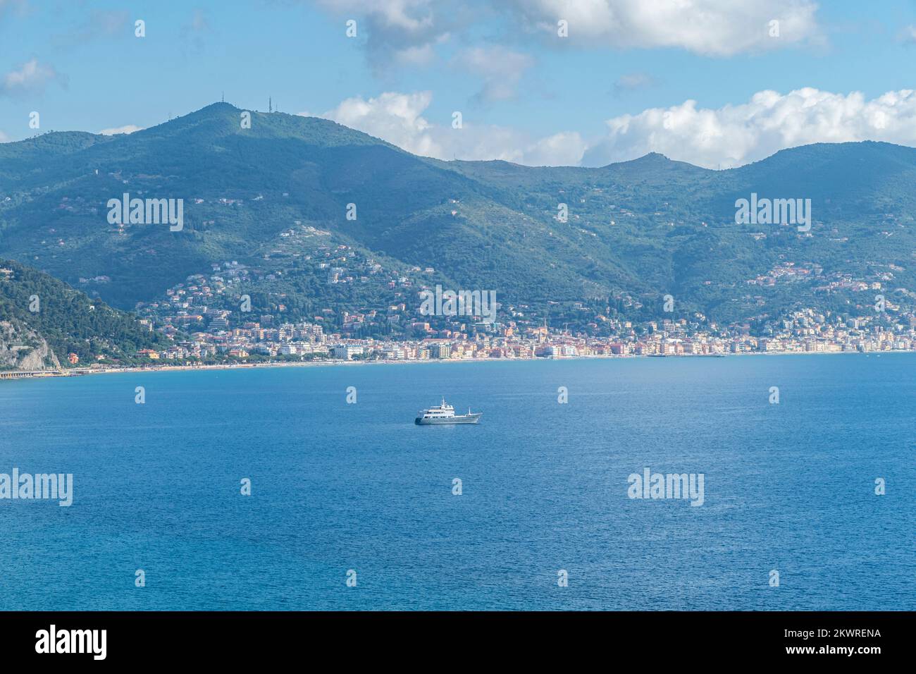 Aerial view of Laigueglia and Alassio Stock Photo - Alamy