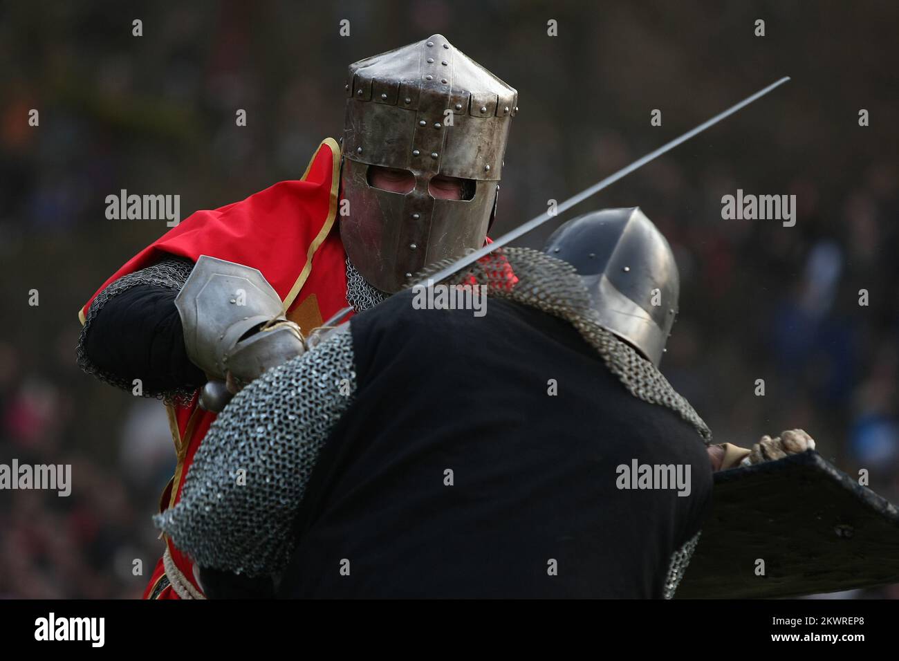 09.03.2014., Samobor, Croatia - Near the old town of Samobor is battle ...