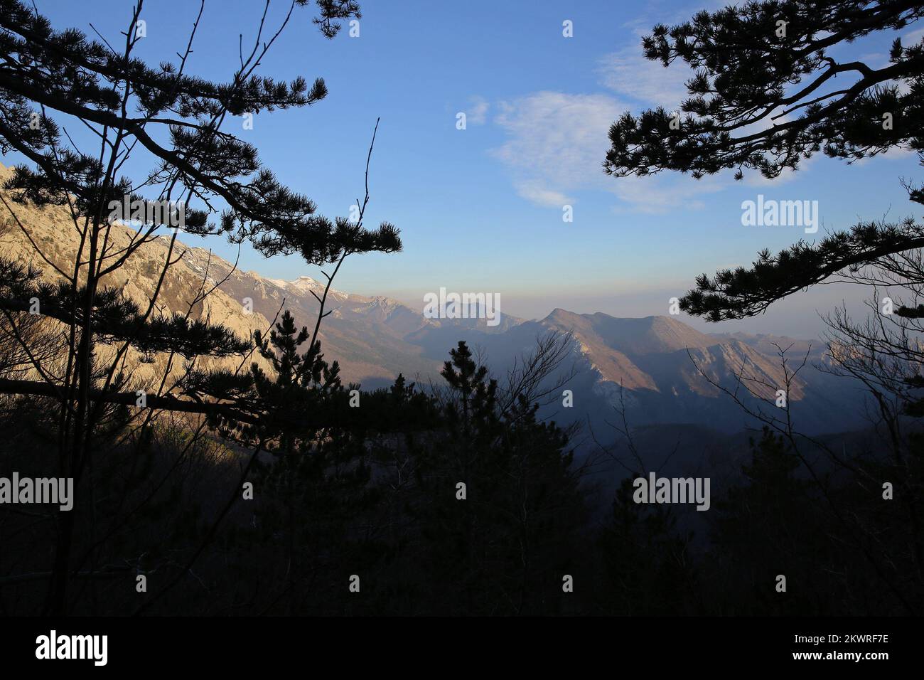 16.03.2014., Croatia, Southern Velebit - Melting snow on the southern ...