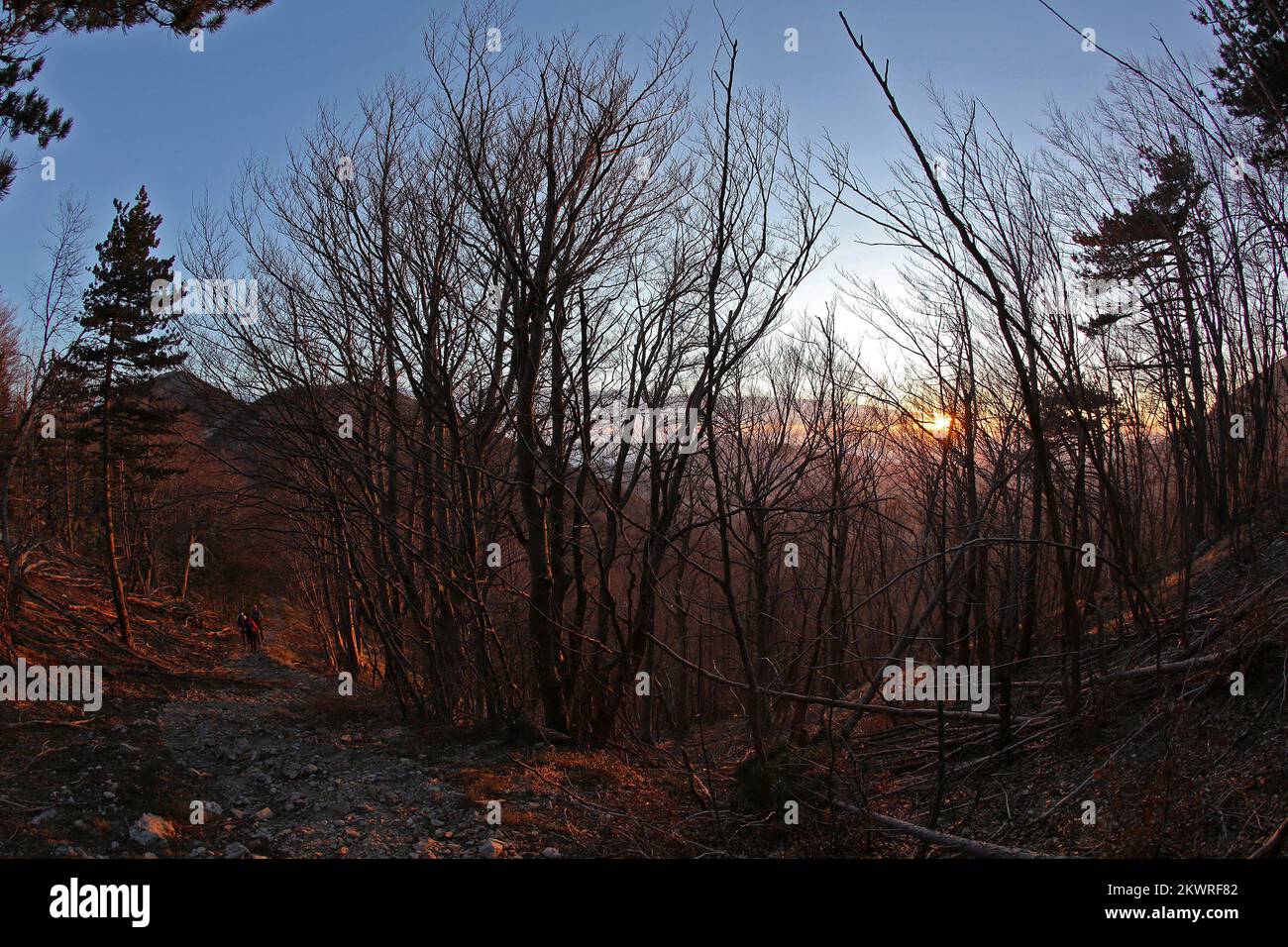16.03.2014., Croatia, Southern Velebit - Melting snow on the southern ...