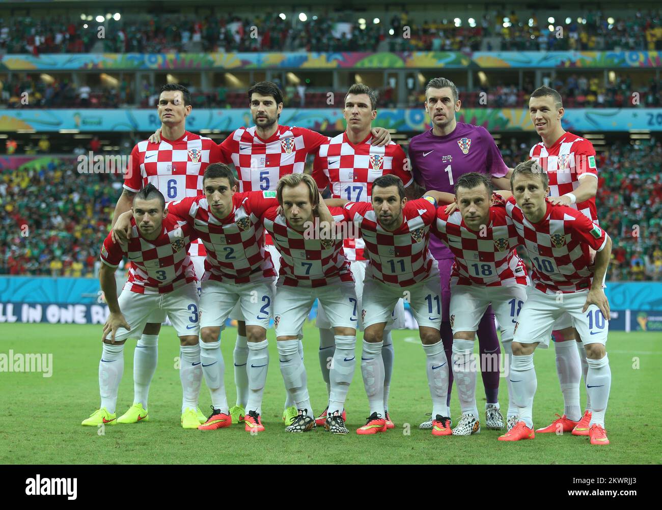 The Croatia team pose for a photograph before kick-off Stock Photo - Alamy