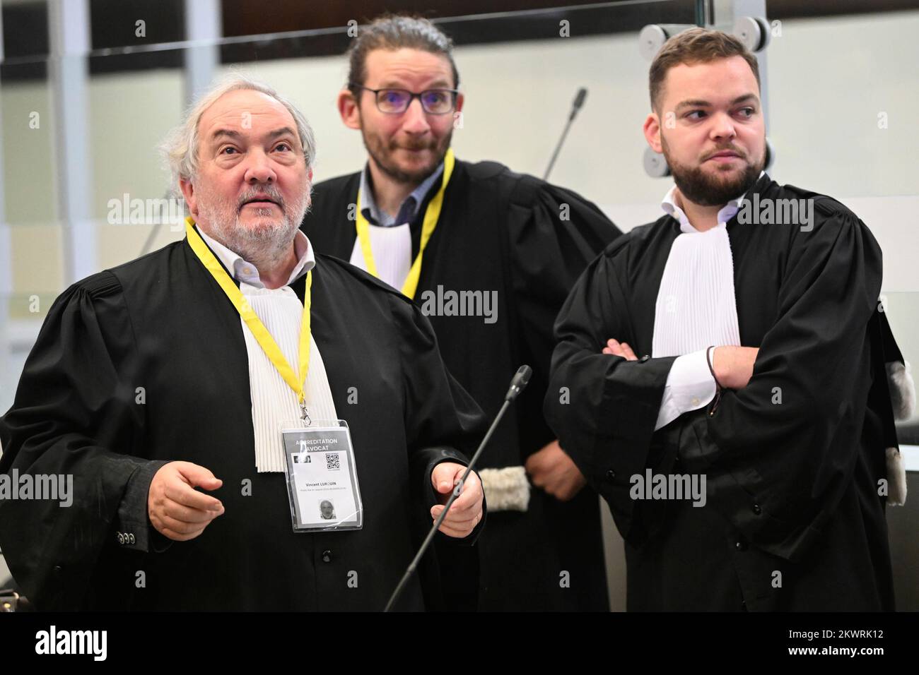 Haren, Brussels. 30 November 2022 Lawyer Vincent Lurquin (L ...