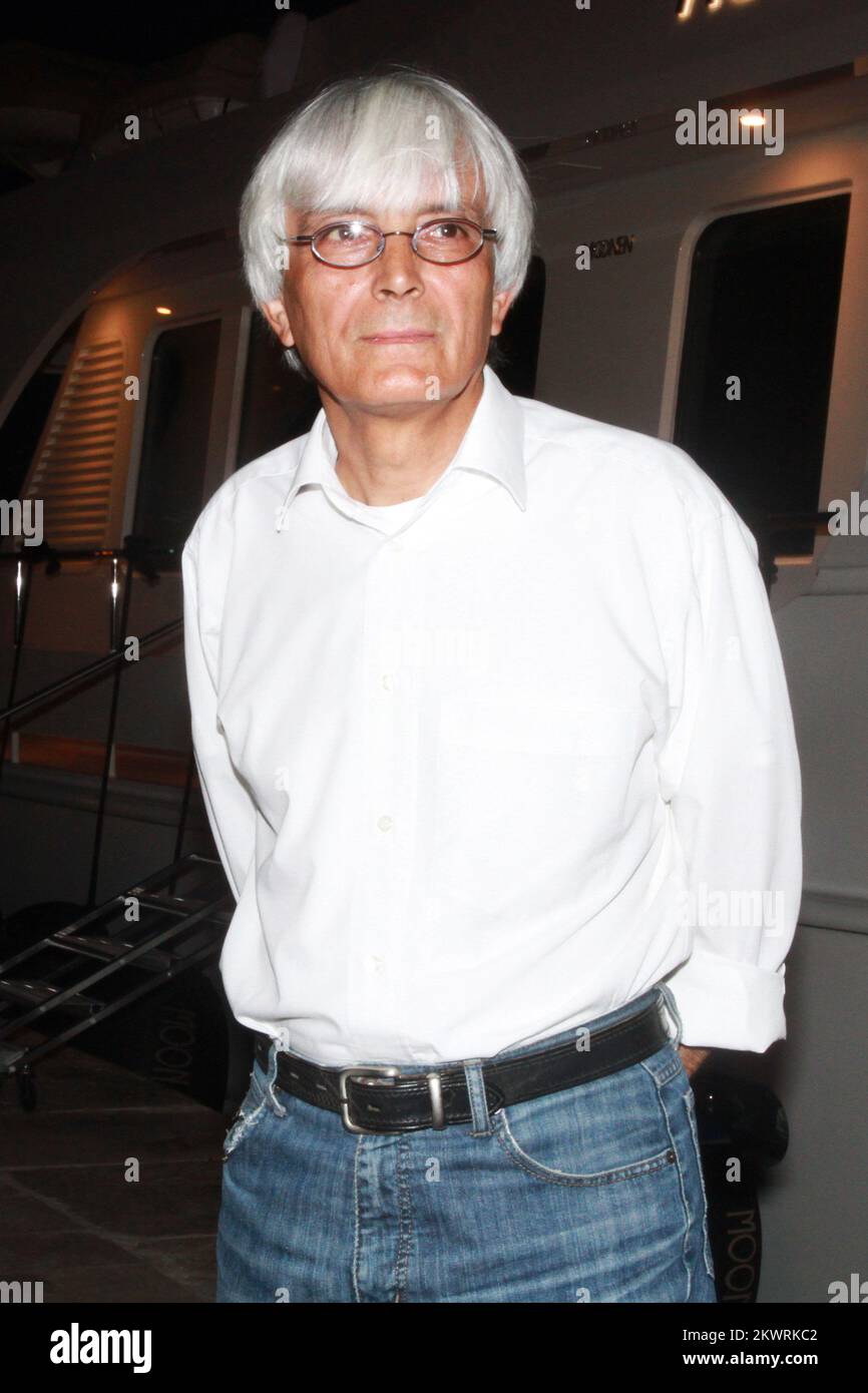 Ivo Drazic, Bernie Ecclestone's lookalike, seen out and about in Trogir ...