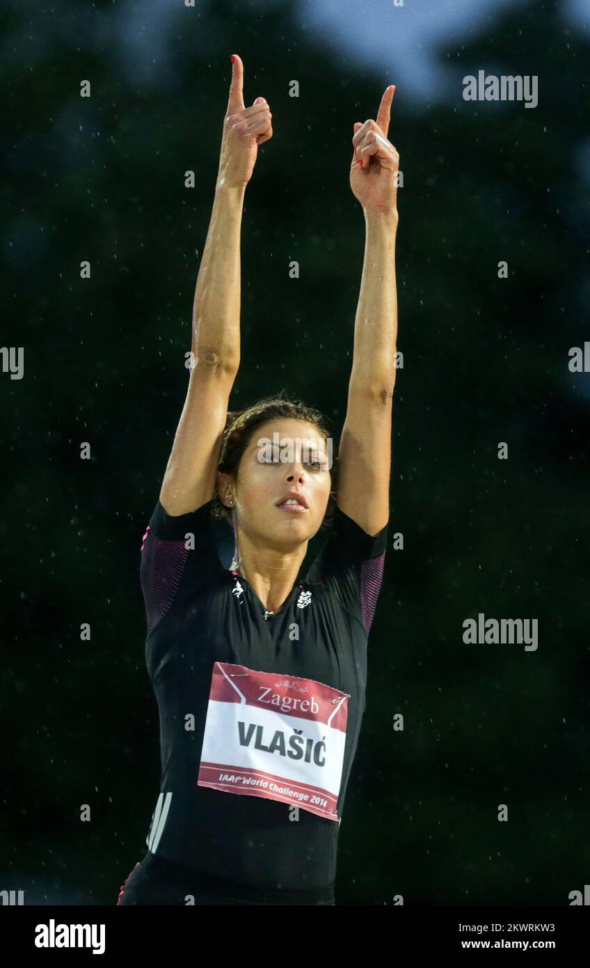 High jump women, Blanka Vlasic during the IAAF World Challenge Zagreb ...