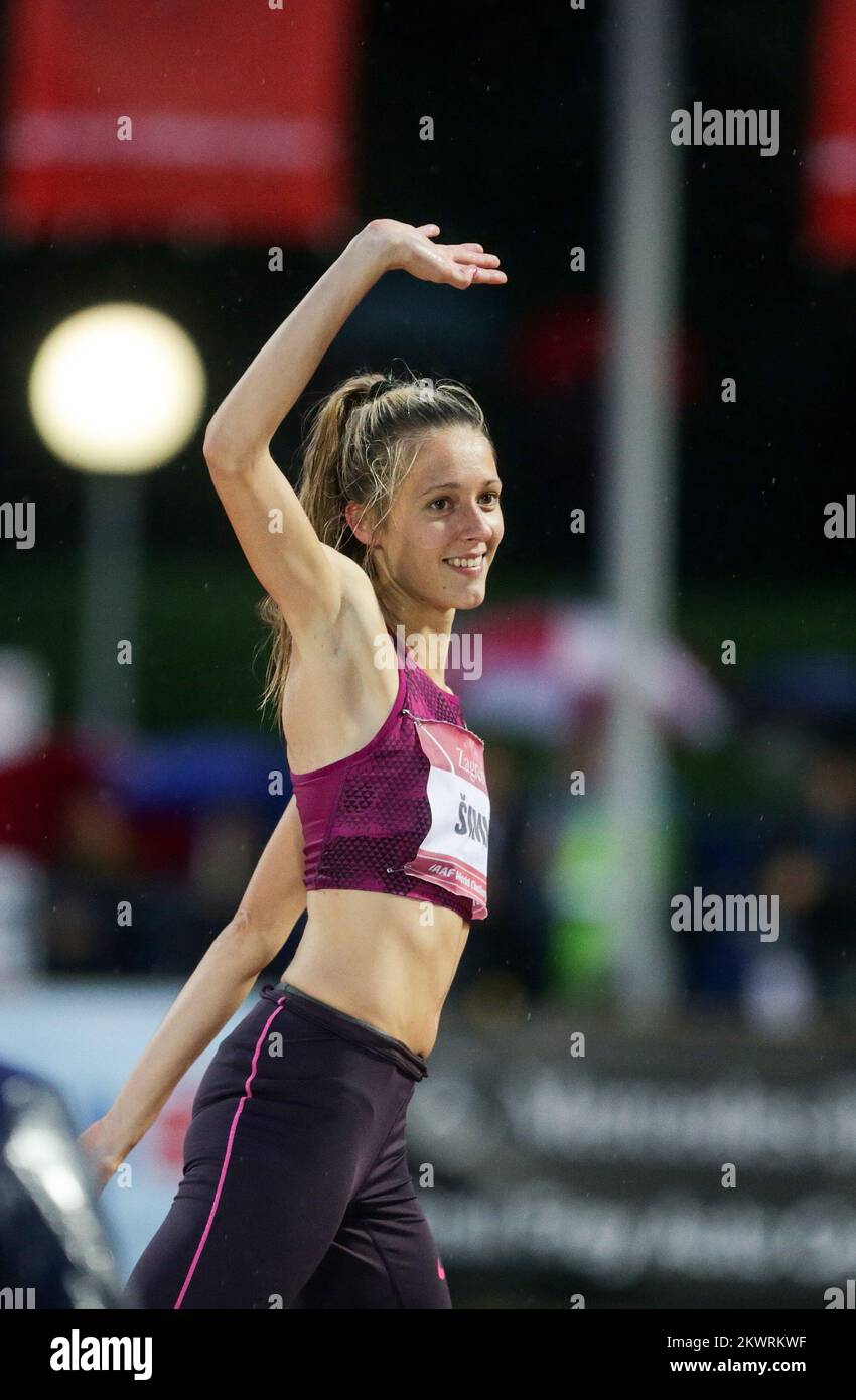 High jump women, Ana Simic during the IAAF World Challenge Zagreb, 64th ...