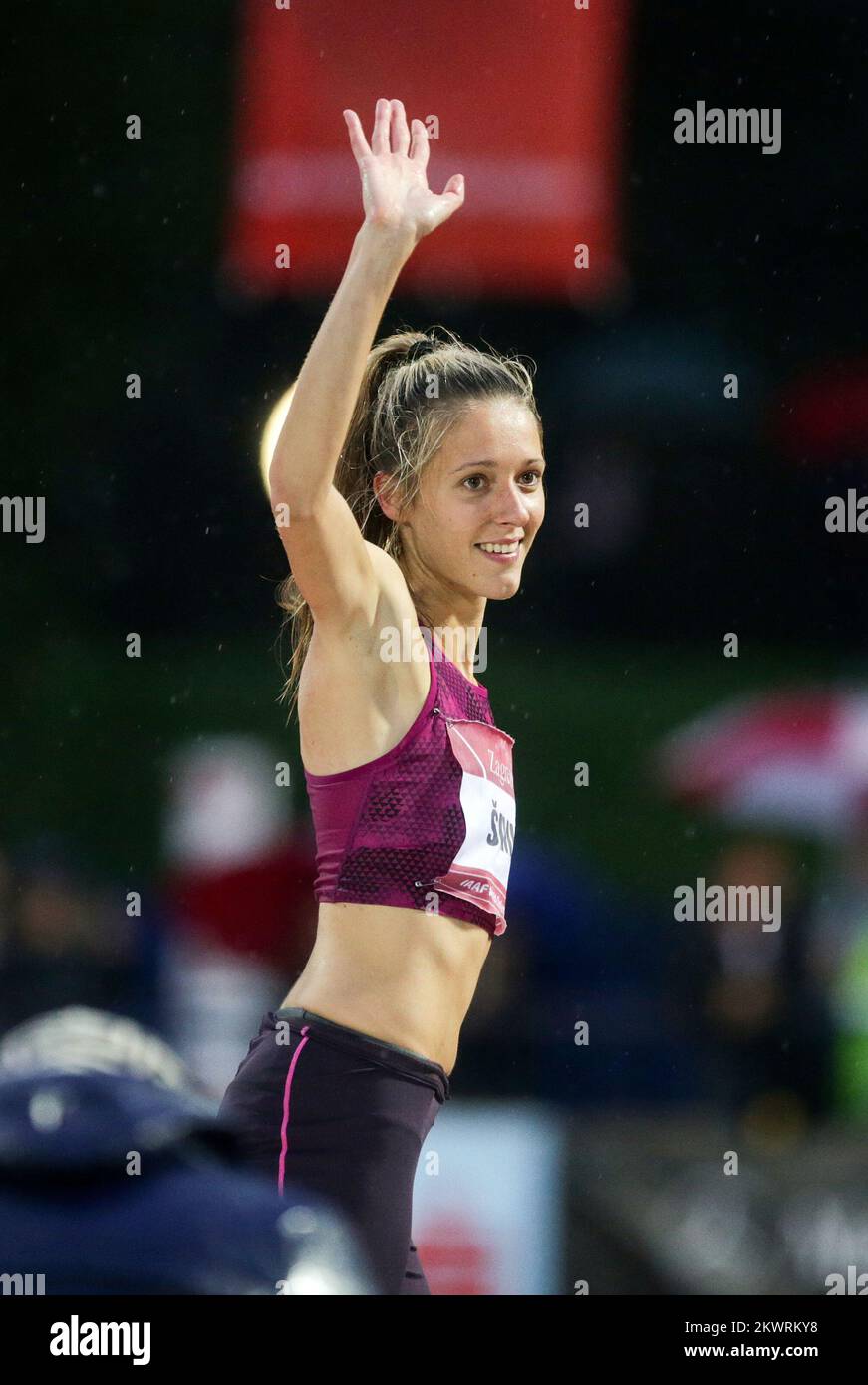 High jump women, Ana Simic during the IAAF World Challenge Zagreb, 64th ...