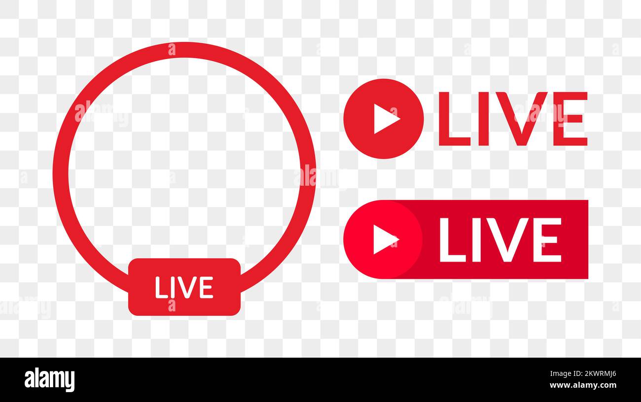 Live Streaming Symbols. Vector illustration Stock Vector Image & Art ...