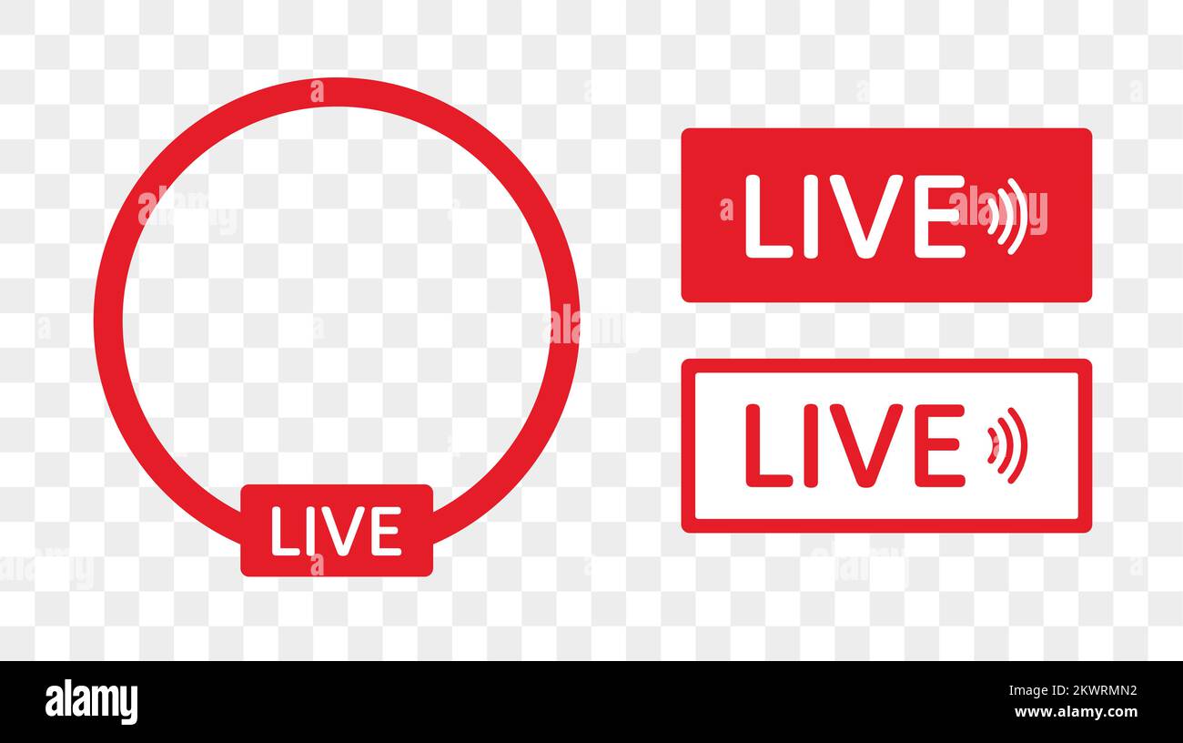 Live Streaming Symbols. Vector illustration Stock Vector Image & Art ...
