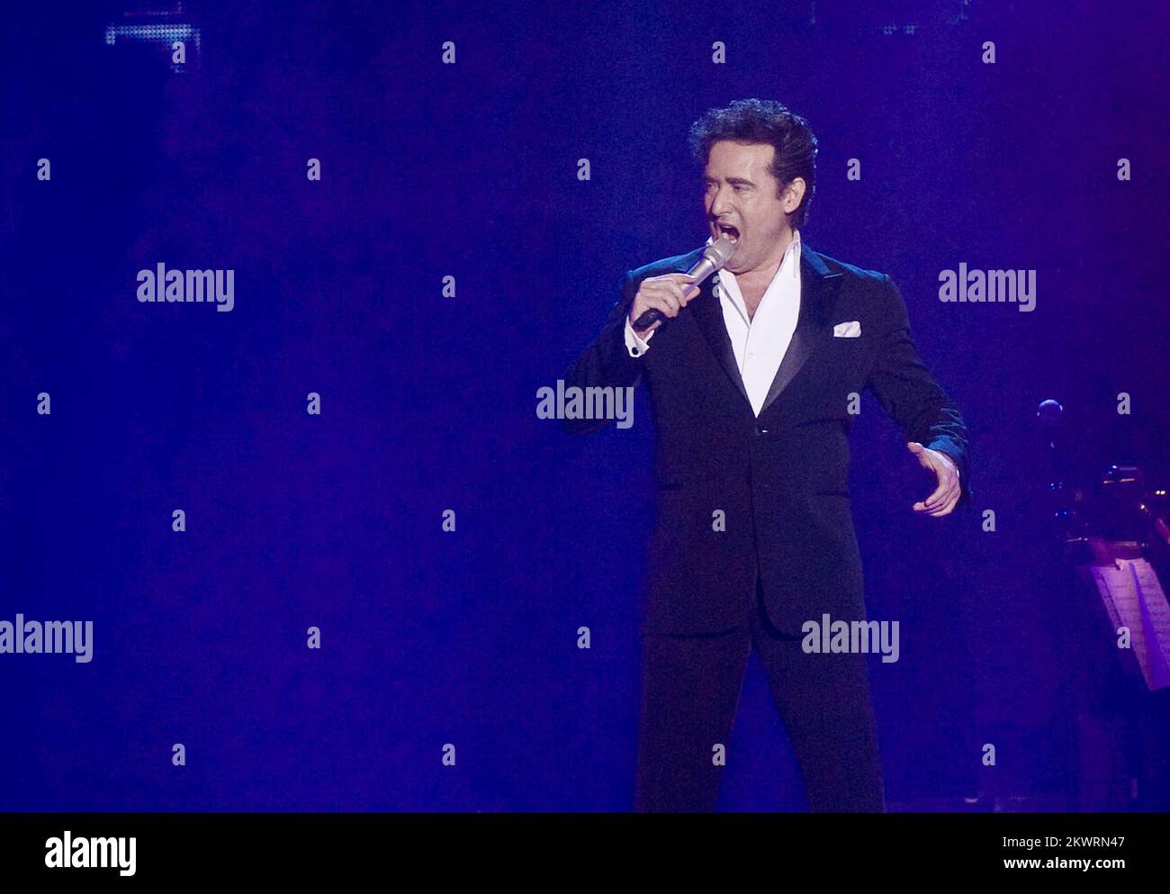 Carlos Marin of operatic pop vocal group Il Divo performing live on ...