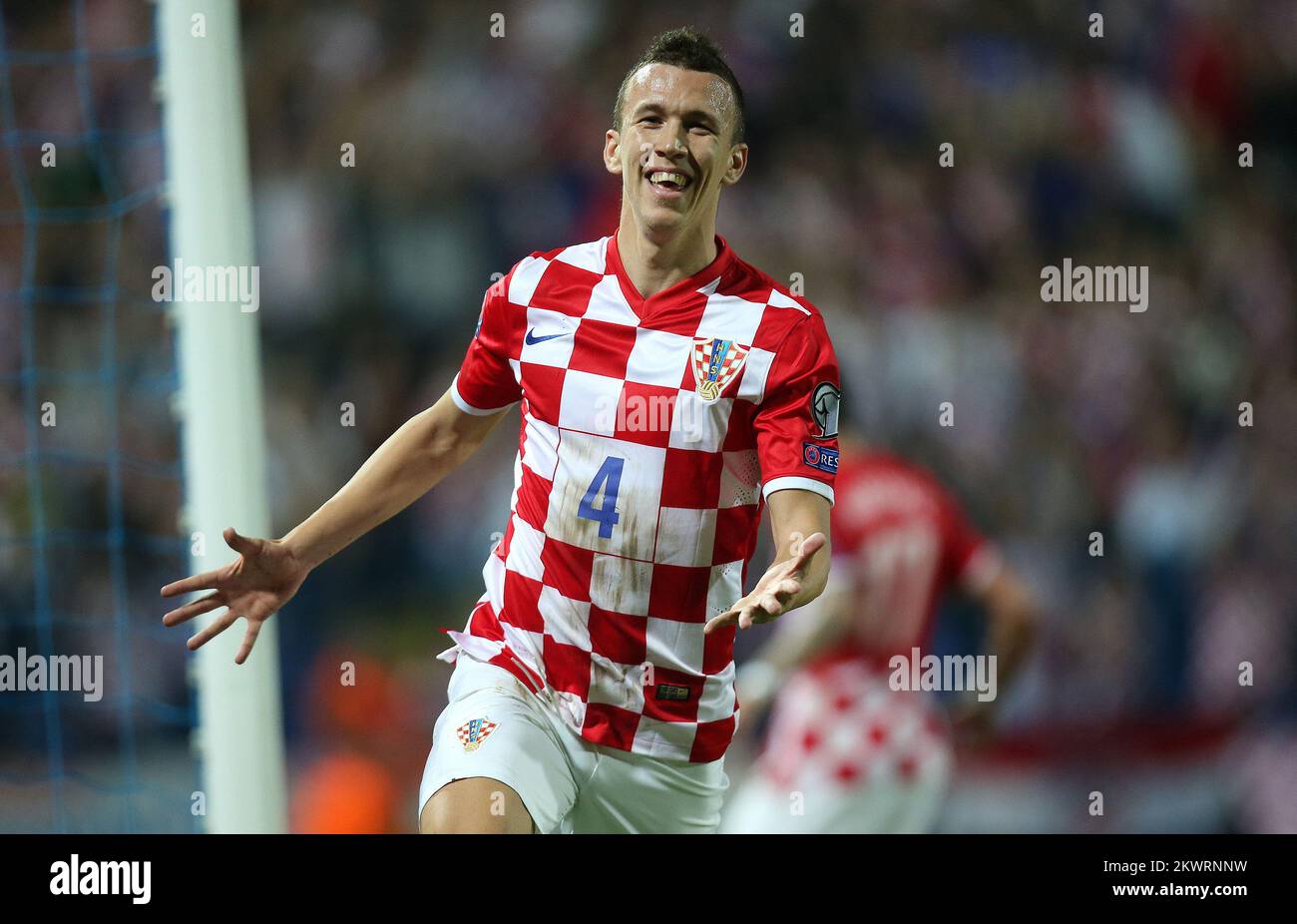 Croatia's Ivan Perisic celebrates his goal Stock Photo - Alamy