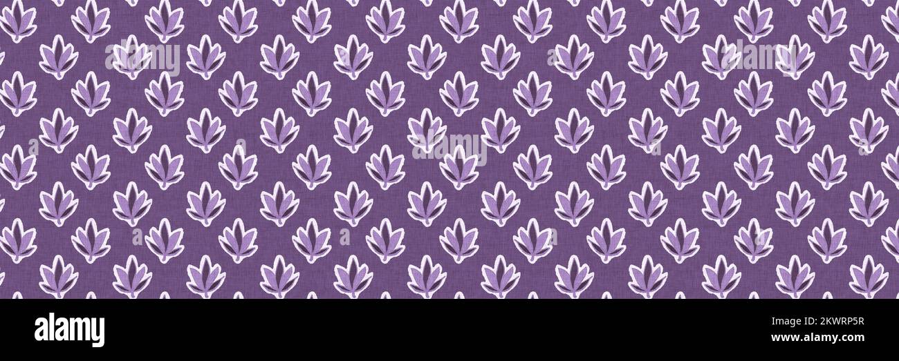 Gender neutral purple foliage leaf seamless raster border. Simple ...