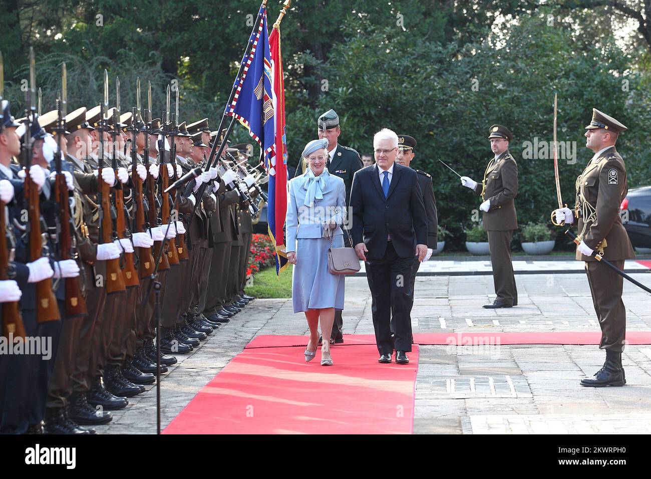 21.10.2014., Zagreb - Official visit to Croatia Queen Margrethe II and ...