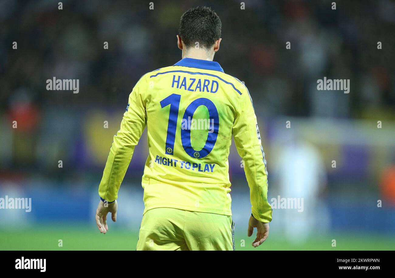 Chelsea FC. Eden Hazard during the UEFA Champions League Group G match ...