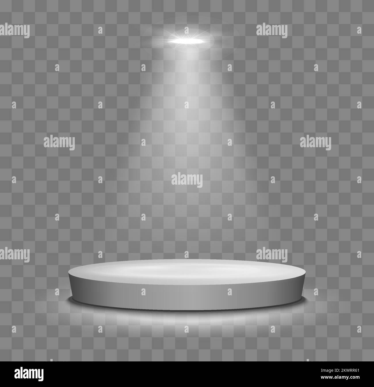 Spotlight Shines on the Stage. Vector illustration Stock Vector Image ...