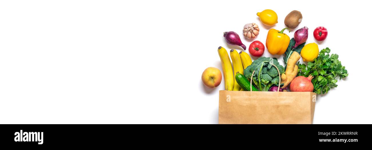 Vegetables plastic bag supermarket Cut Out Stock Images & Pictures - Alamy