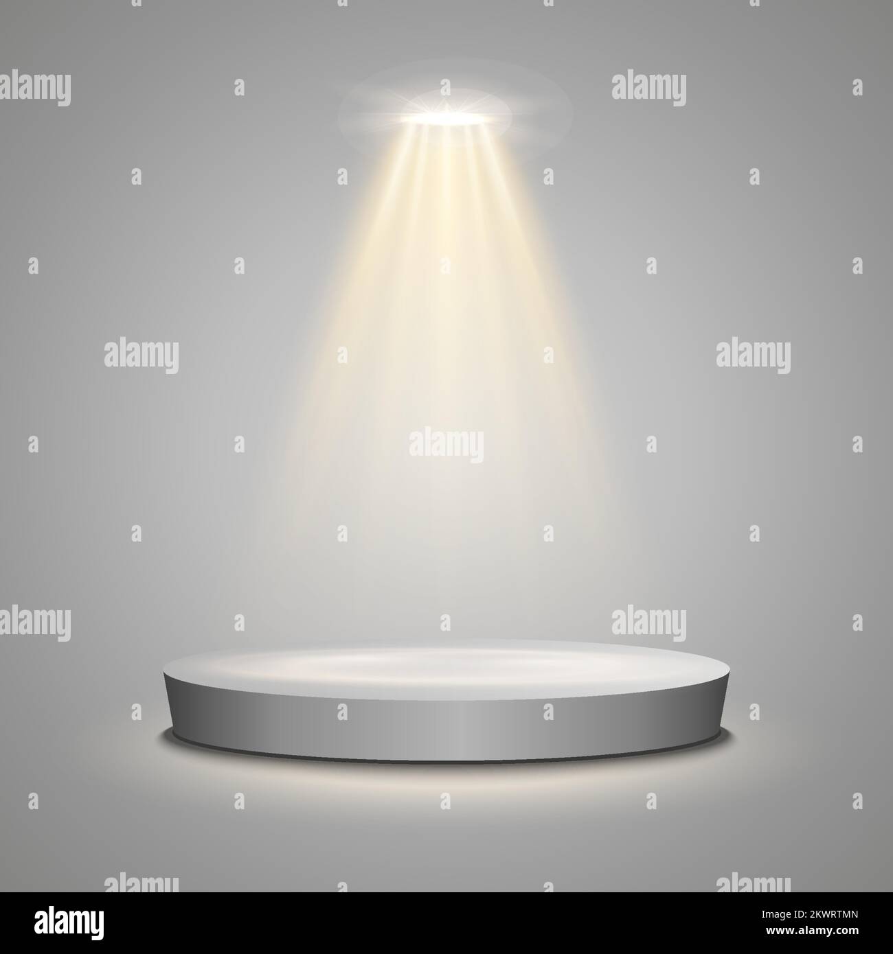 Spotlight Shines on the Stage. Vector illustration Stock Vector Image ...