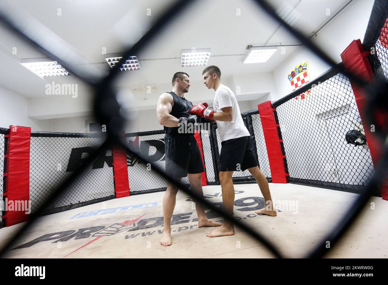 28.11.2014., Zagreb, Croatia - Tennis player Borna Coric in training ...