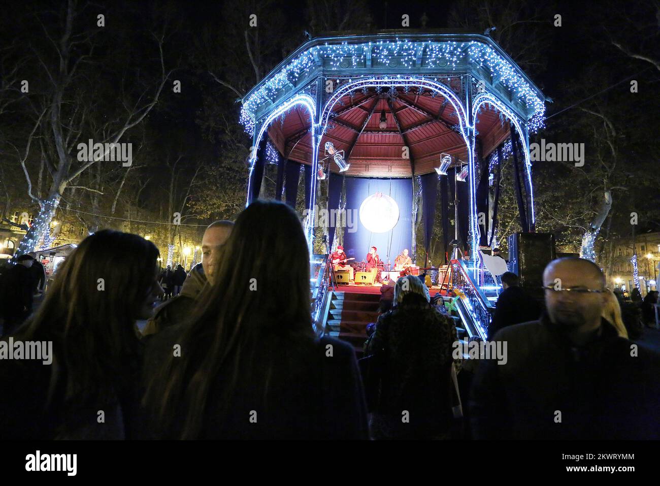 15.12.2014., Zagreb, Croatia - Advent on Zrinjevac.Zrinjevac is a small ...