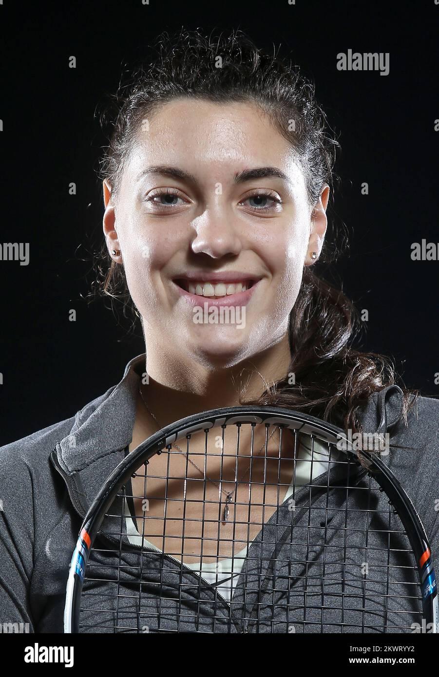 09.12.2014., Croatia, Zagreb - Tennis player Ana Konjuh in training ...