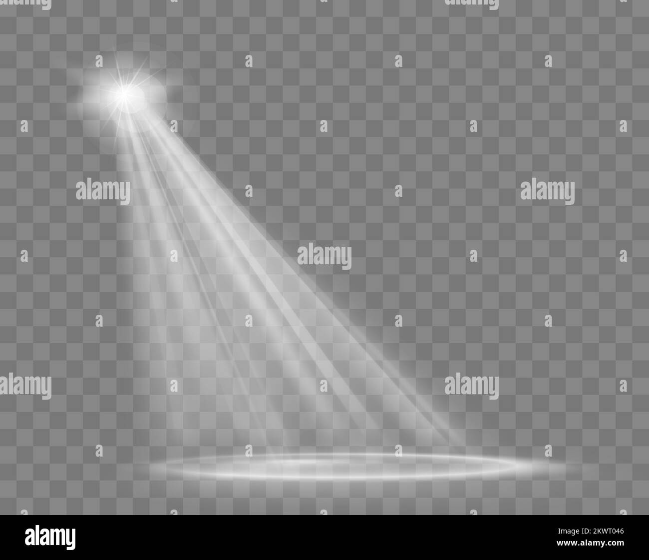 Spotlight Shines on the Stage. Vector illustration Stock Vector Image ...