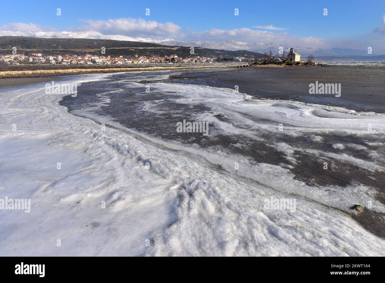 31.12.2014. Croatia, Zadar hinterland - A strong storm in the Zadar ...