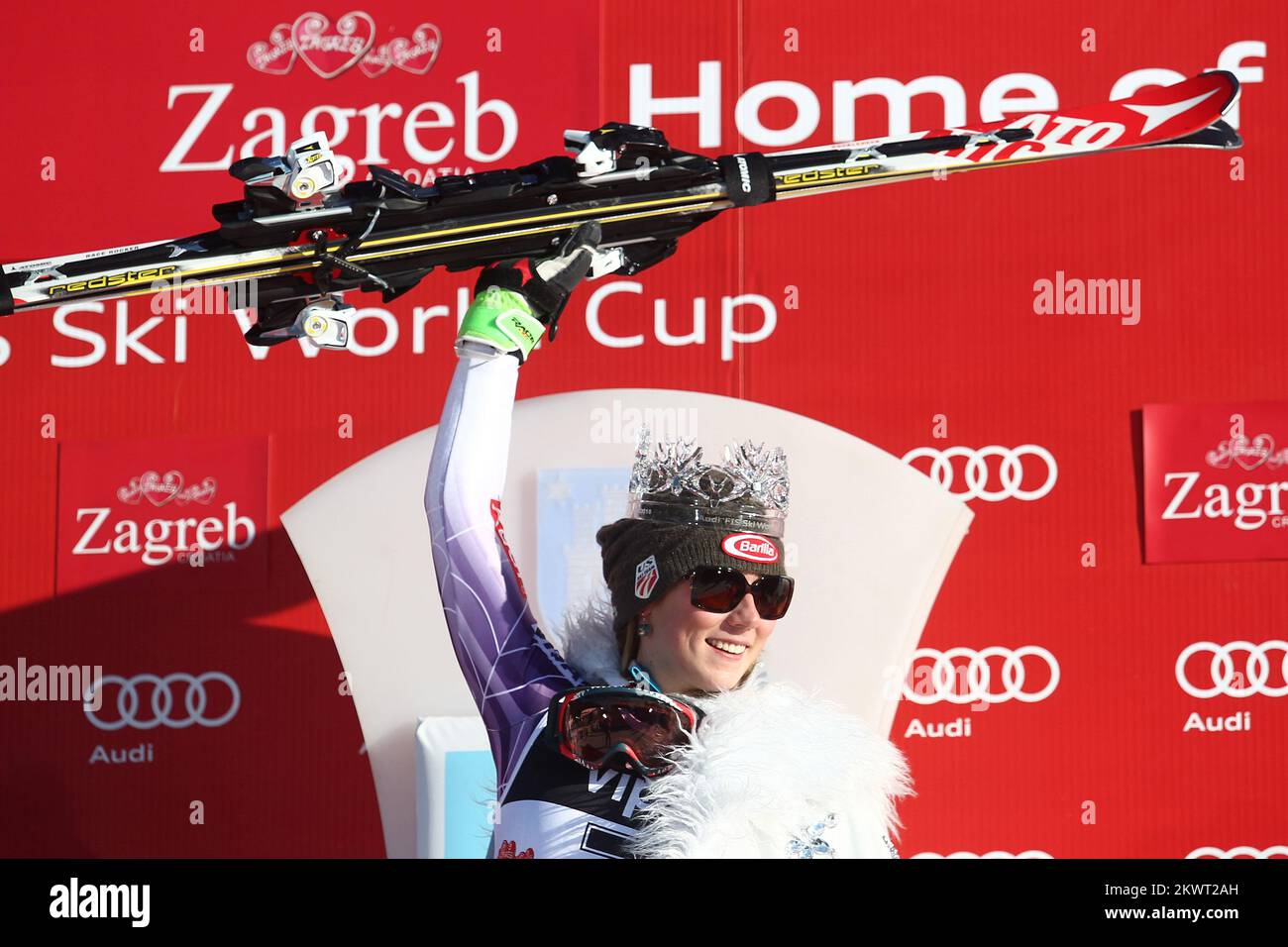 04.01.2015., Sljeme, Zagreb,Croatia - 10th Vip Snow Queen Trophy 2015. Female slalom race.2nd ...