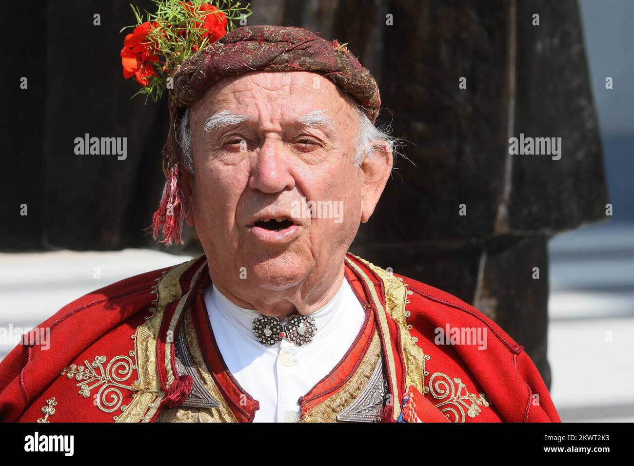 09.09.2014., Osijek, Croatia - Mile Krajina, the most famous minstrel ...