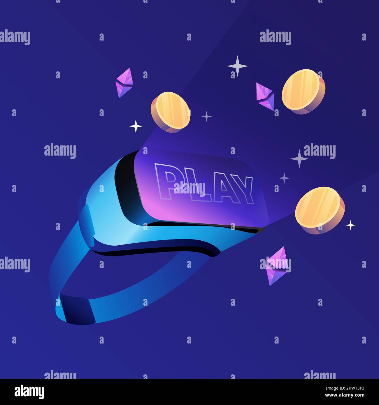 Play2earn Stock Vector Images - Alamy