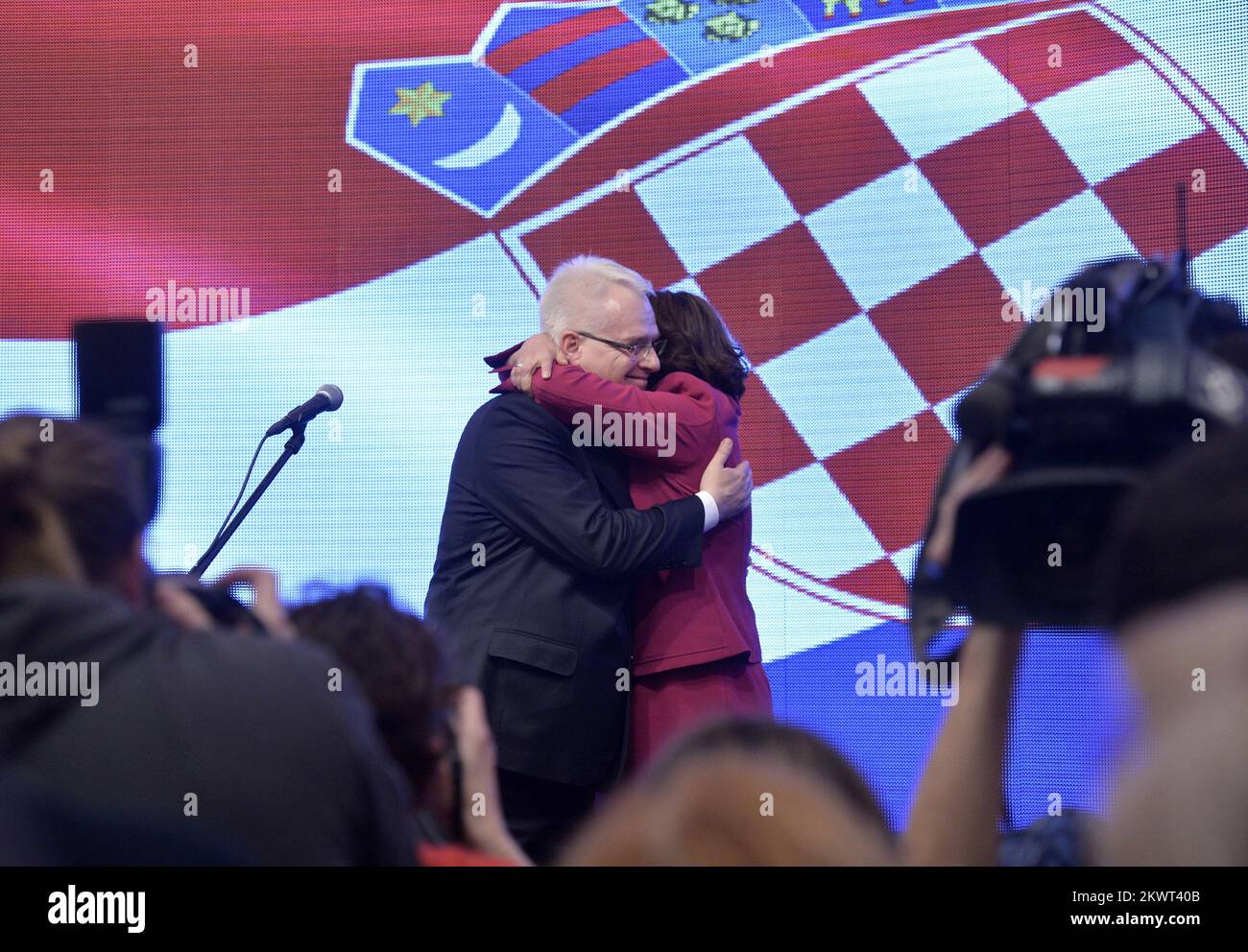 11.01.2015., Novinarski dom, Zagreb, Croatia - Opposition challenger ...