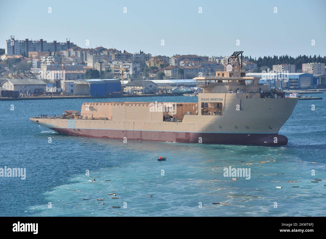 07.03.2015., Pula, Croatia - The multipurpose vessel Isaac Newton was ...