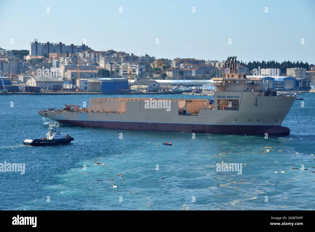 07.03.2015., Pula, Croatia - The multipurpose vessel Isaac Newton was ...