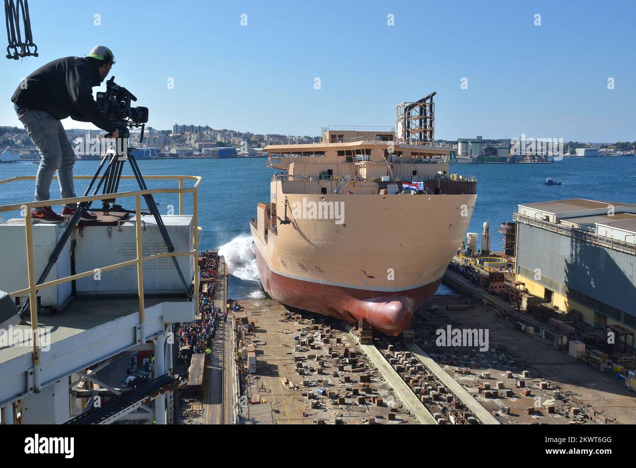 07.03.2015., Pula, Croatia - The multipurpose vessel Isaac Newton was ...