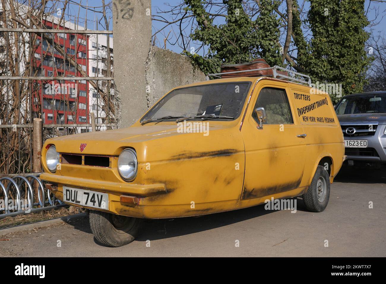20.03.2015., Zagreb, Croatia - The trike vehicle of brothers Del and ...