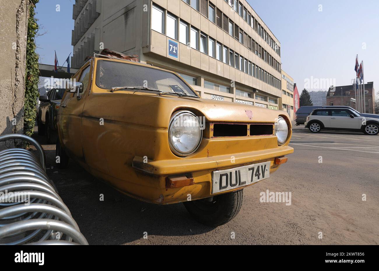 20.03.2015., Zagreb, Croatia - The trike vehicle of brothers Del and ...