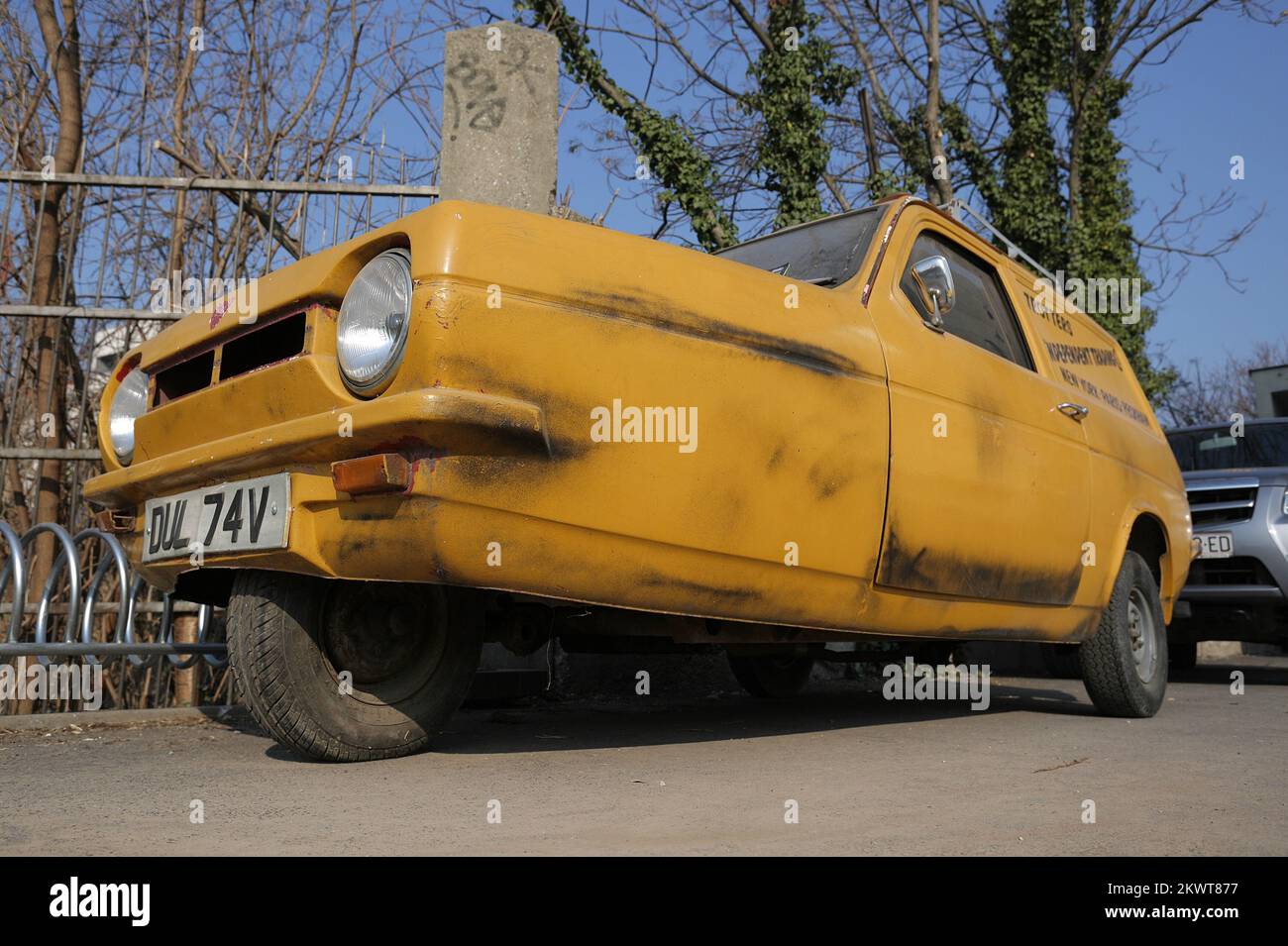 20.03.2015., Zagreb, Croatia - The trike vehicle of brothers Del and ...