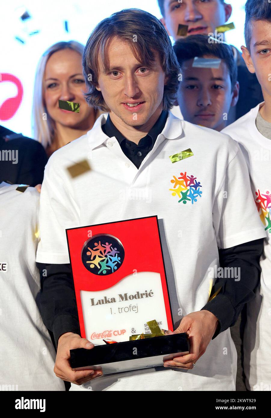 30.03.2015., Croatia, Zagreb, hotel Esplanade - Luka Modric awarded as ...