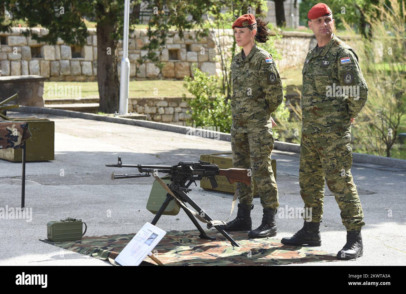 27.05.2015., Croatia, Knin - As part of the Armed Forces Day the King ...