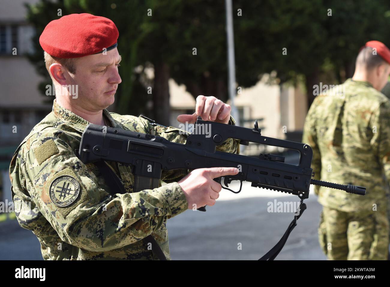 27.05.2015., Croatia, Knin - As part of the Armed Forces Day the King ...