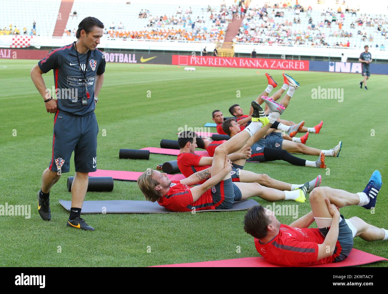 08.06.2015. Croatia, Split - Croatian soccer teeam training session on ...