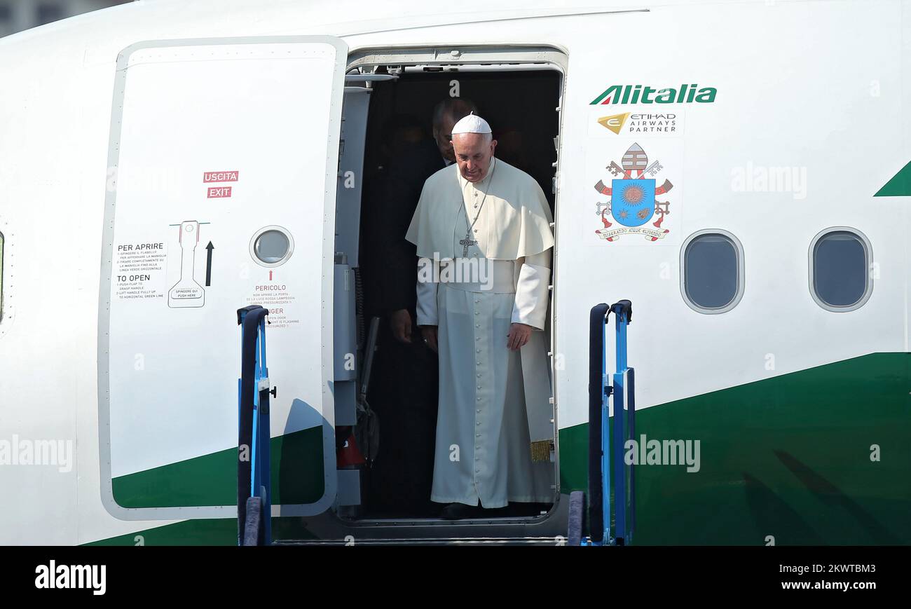 06.06.2015., Sarajevo, Bosnia and Herzegovina - Arrival of Pope Francis ...