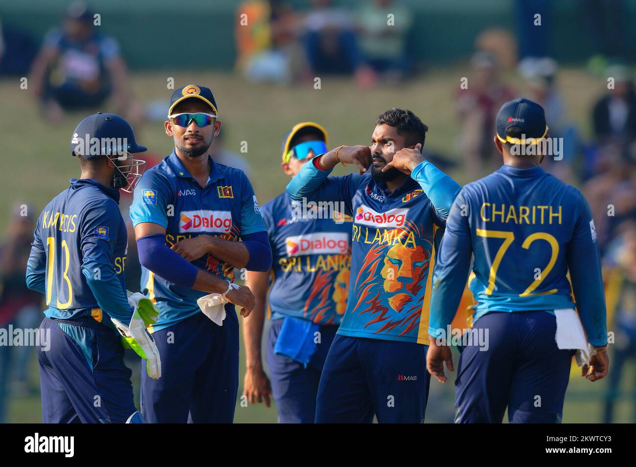 Kandy, Sri Lanka. 30th November 2022. Sri Lanka's Wanidu Hasaranga ...