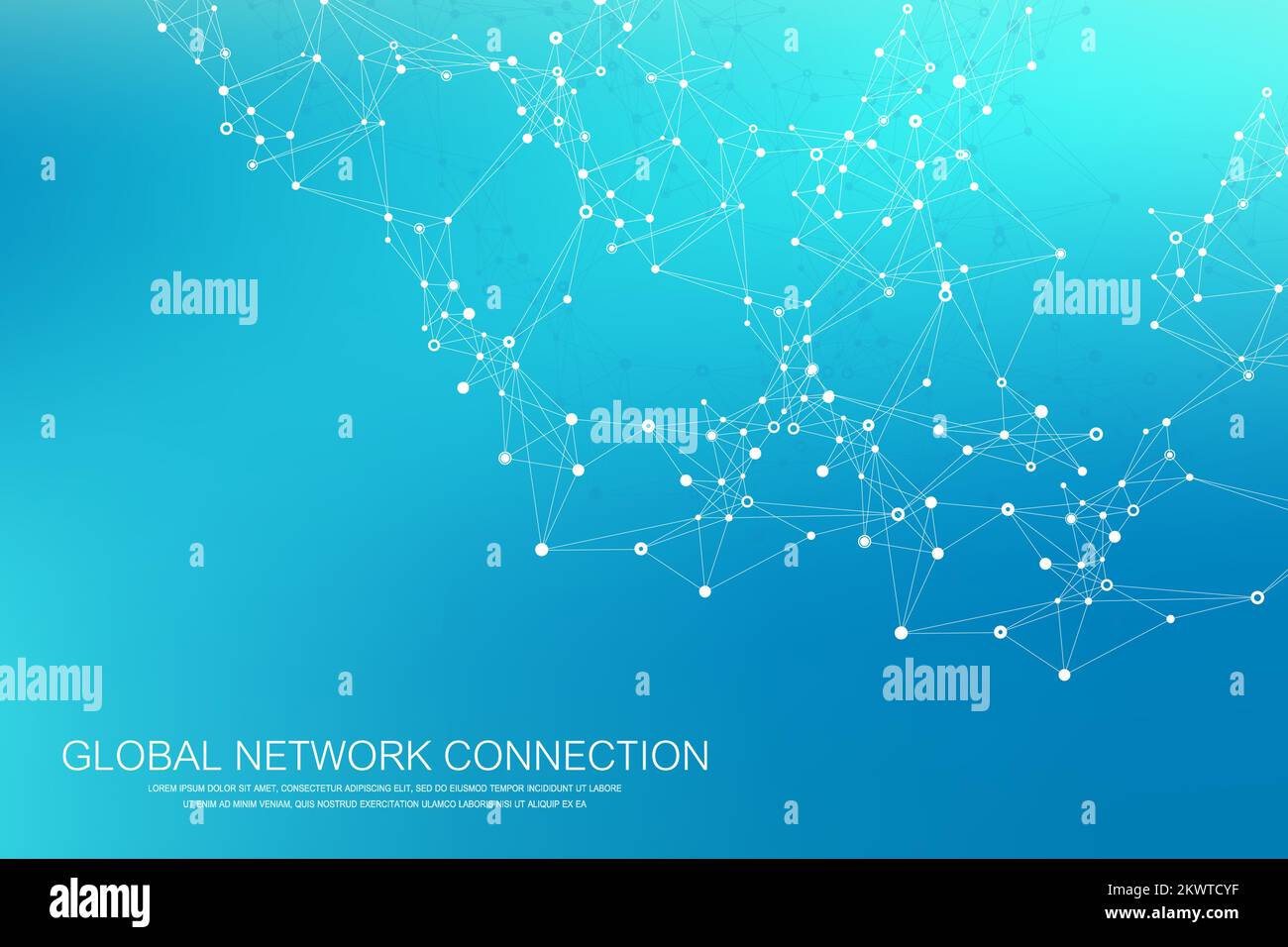 Global network connection concept. Social network communication in the ...
