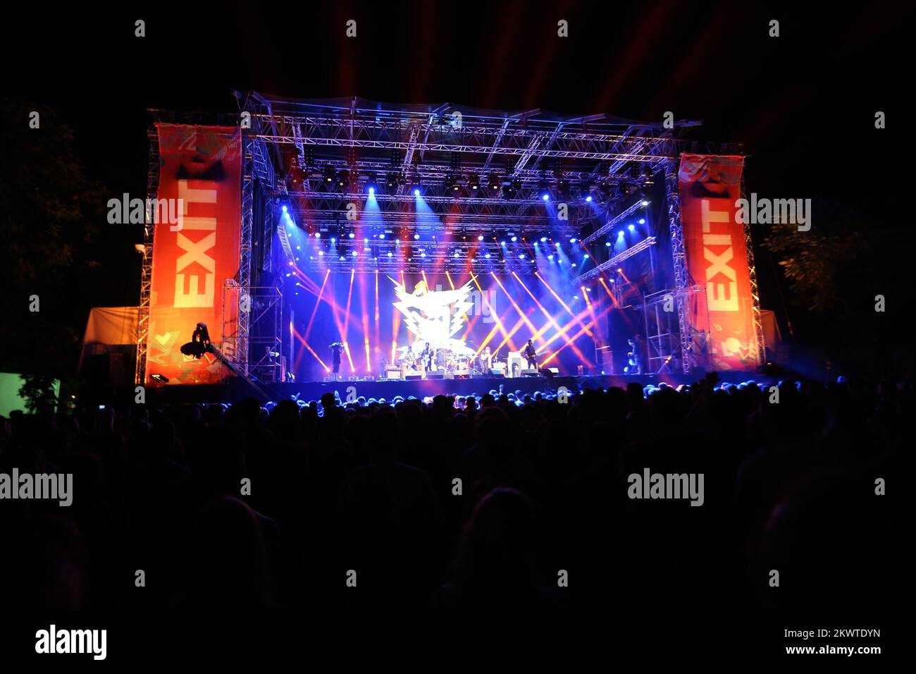 Clean Bandit performing on stage at the 2015 Exit Festival at ...